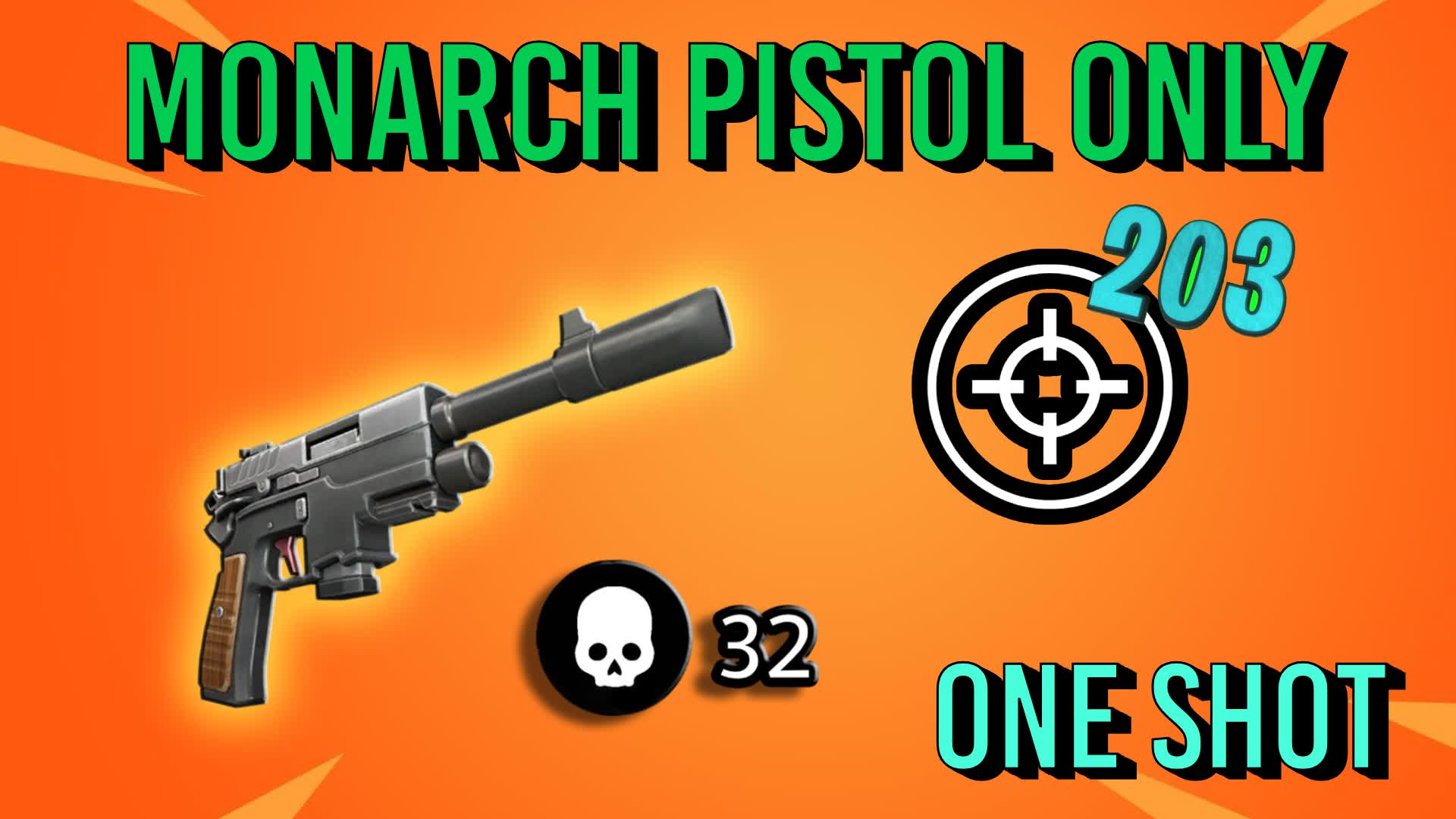 🔫MONARCH PISTOL ONLY GUN GAME ONE SHOT 2488-1370-3901 من ابتكار zelogg ...