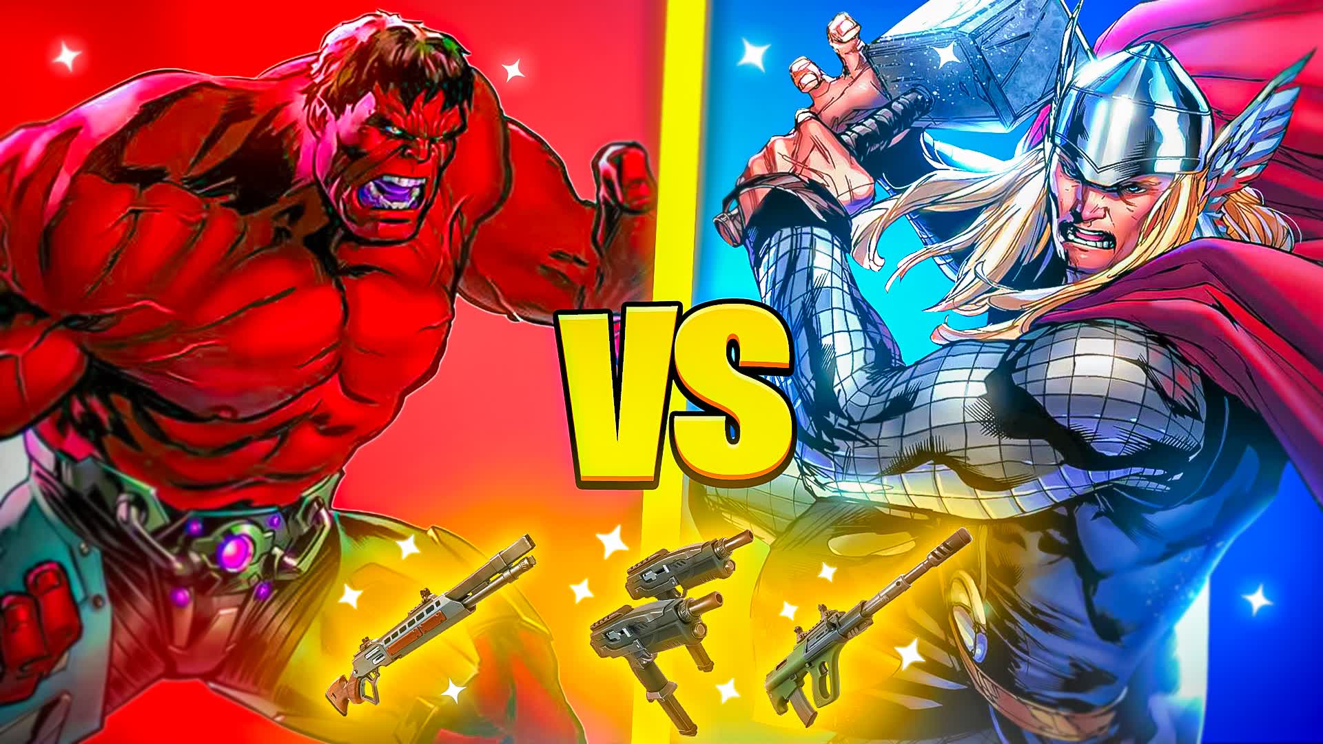 RED HULK VS THOR 🔴🔵 1586-3046-1360 by supercreative - Fortnite Creative ...