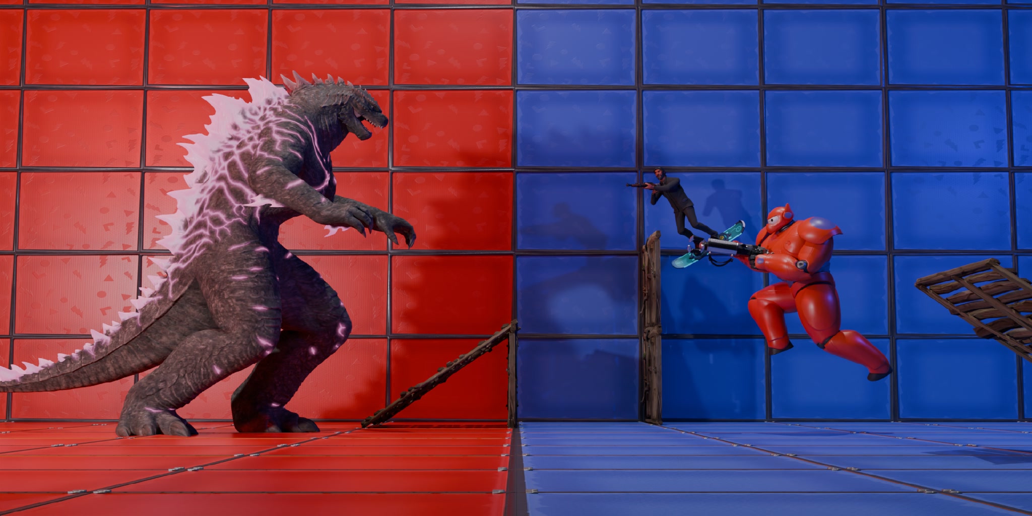 TITAN CRAZY ONE SHOT RED VS BLUE 🔴🔵 1569-0234-1011 by dexiio - Fortnite ...