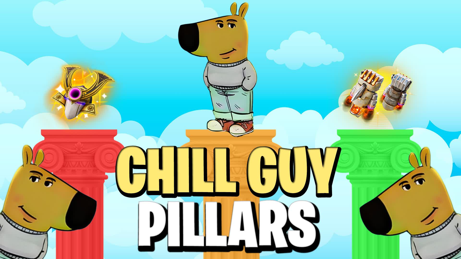 CHILL GUY PILLARS! ️🐕 2975-1202-3920 by lllmoneylll - Fortnite Creative ...