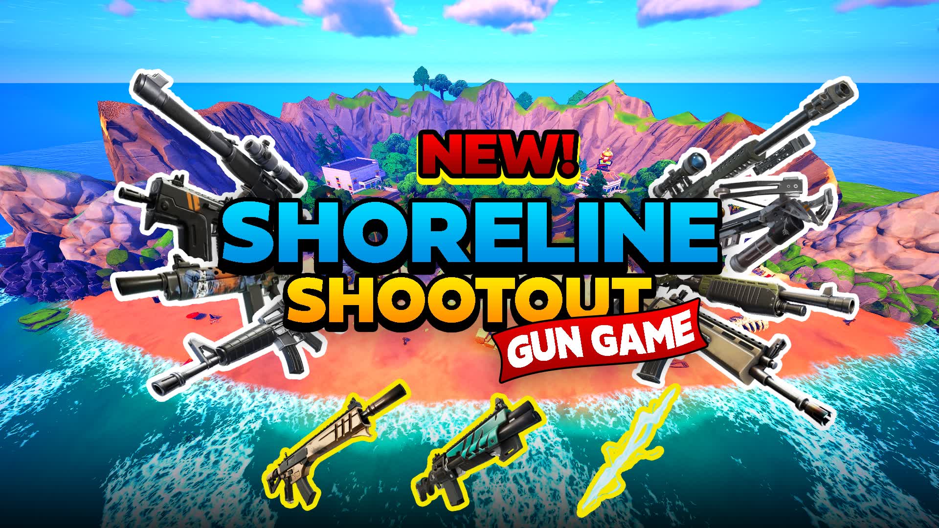 Shoreline Shootout🌊 - Gun Game 7025-8235-6488 by goattifi - Fortnite