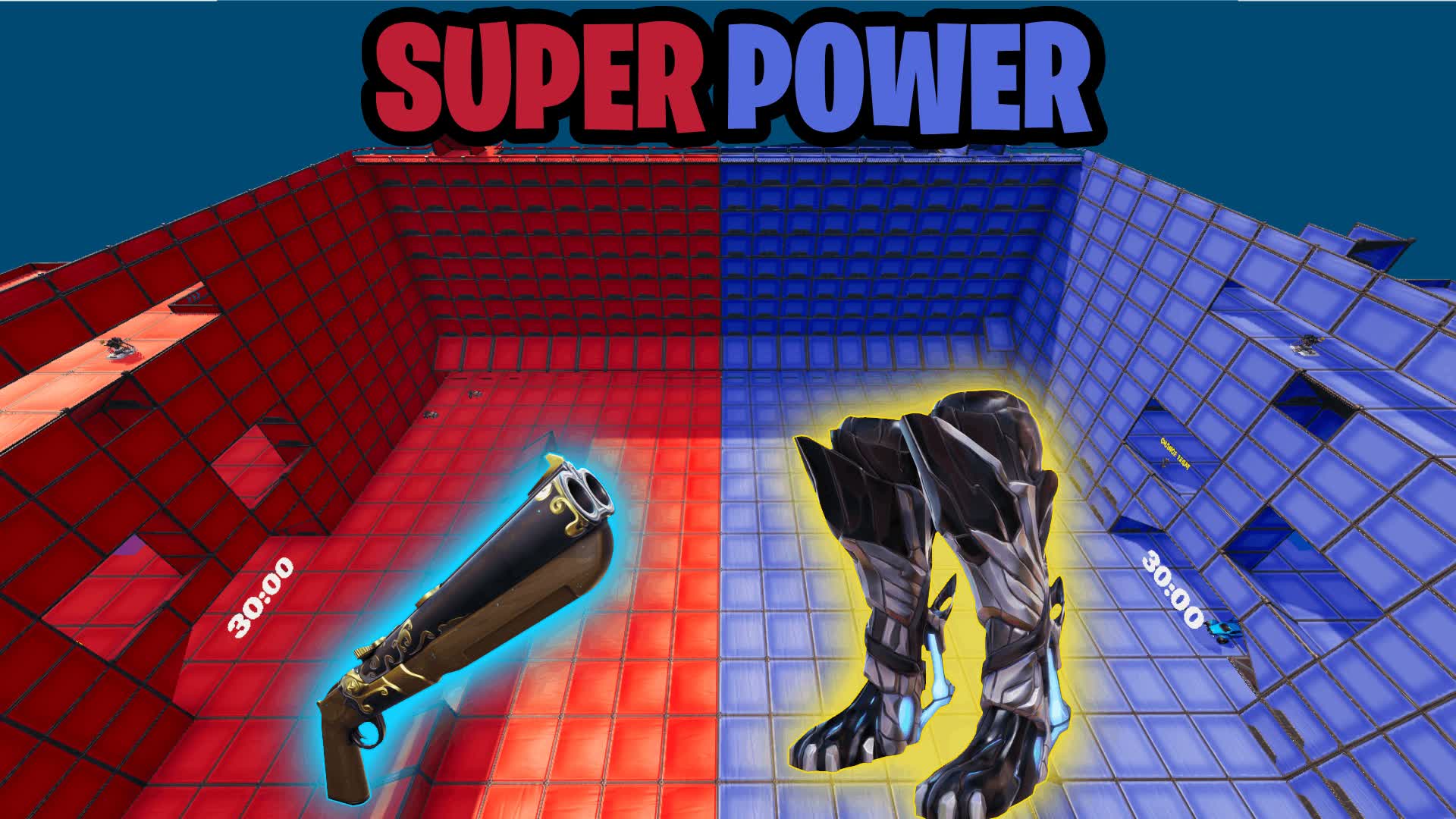 🔴RED VS BLUE🔵 SUPER POWER 🦸 0115-4461-6768 by tto - Fortnite Creative ...