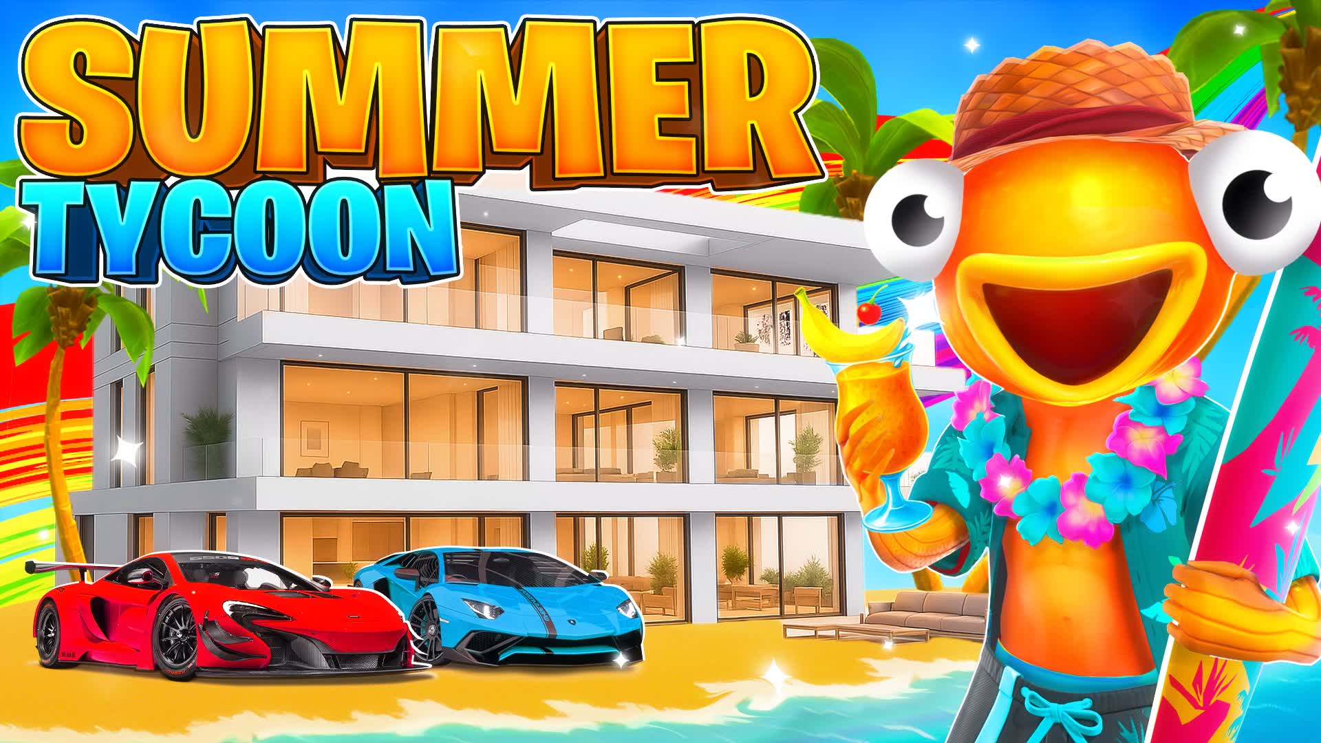 SUMMER ISLAND TYCOON🏝️ 1386-1174-6390 by nexoteam - Fortnite Creative Map Code - Fortnite.GG