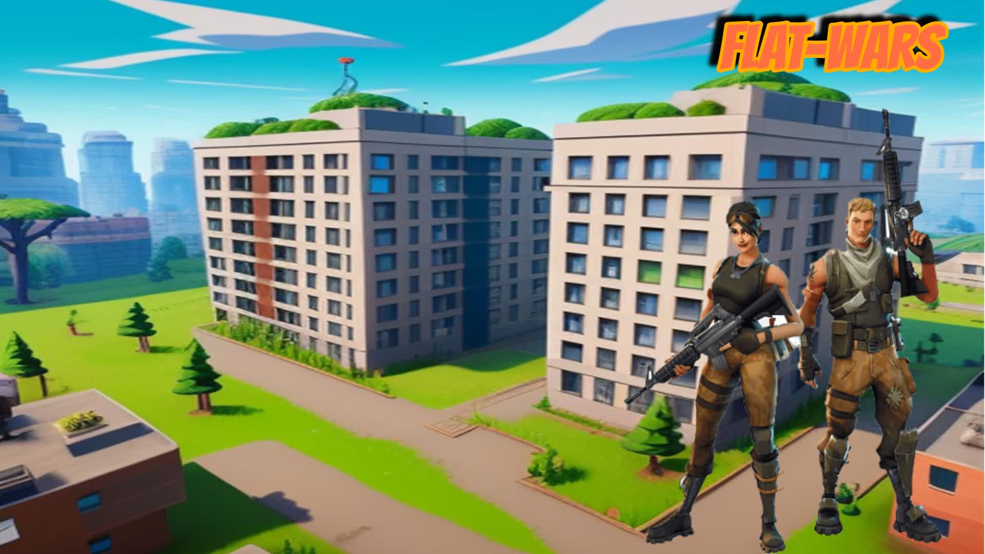 🔴 FLAT WARS 🔴 6908-0830-0654 by dangermouse79 - Fortnite Creative Map ...