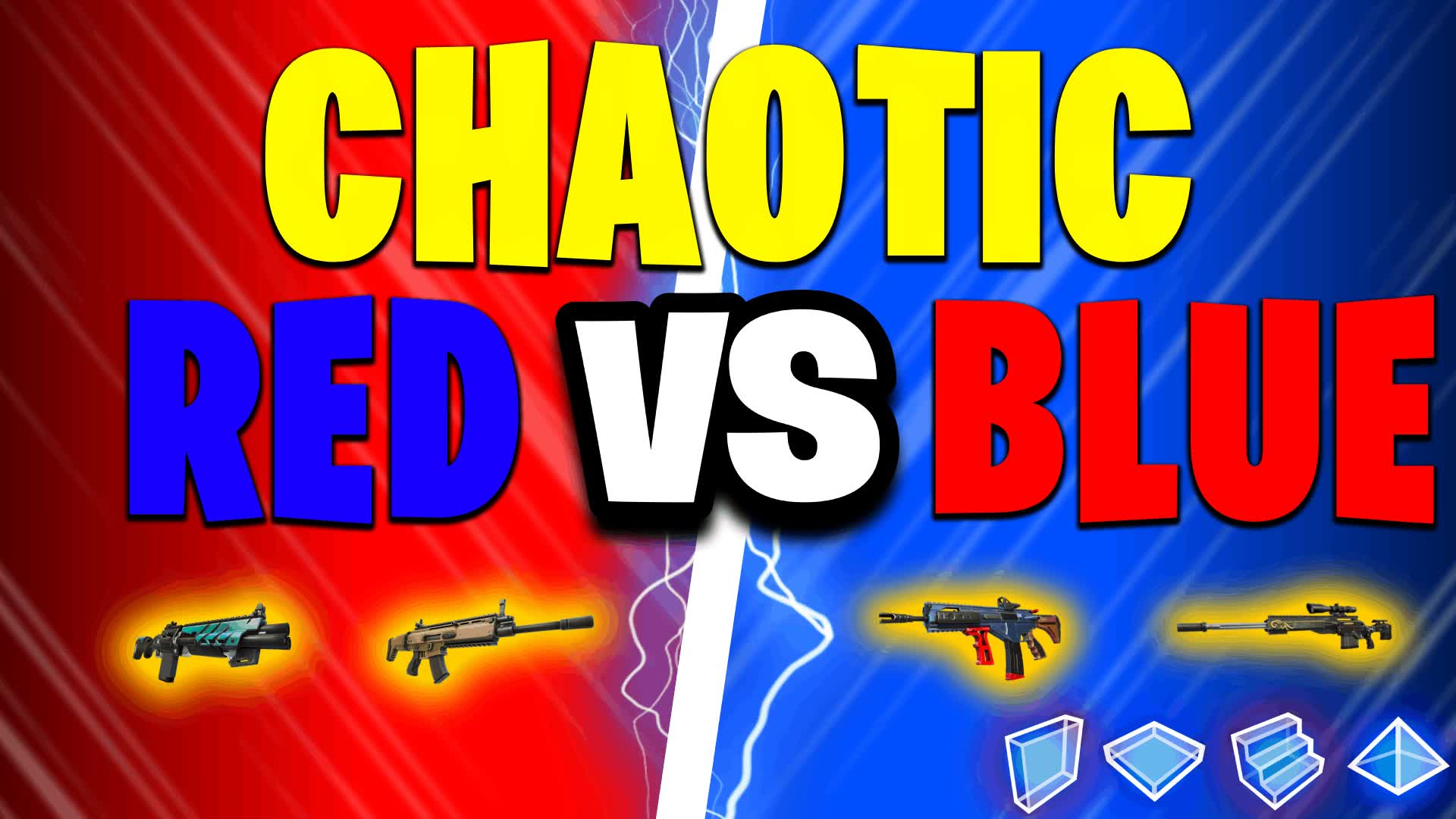Chaotic Red v. Blue 🔴🔵 2148-4135-4874 by kidragee - Fortnite Creative ...