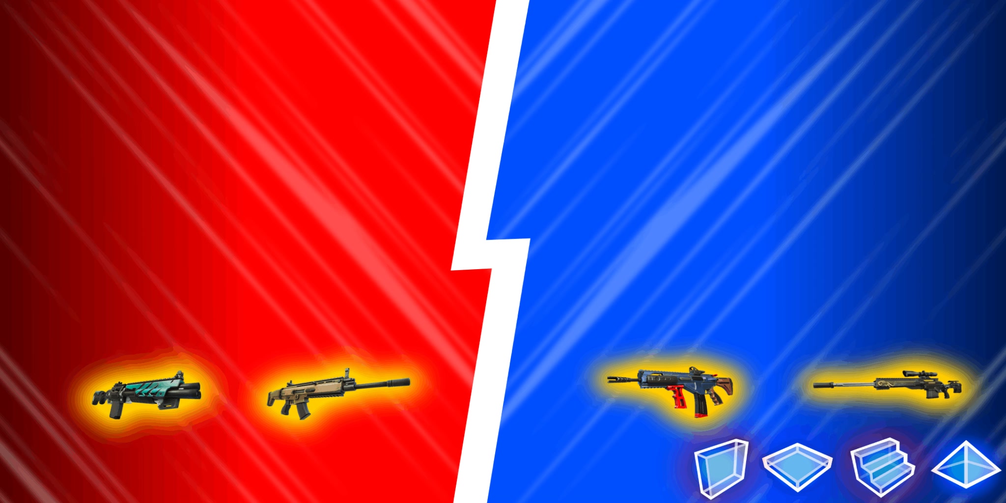 Chaotic Red v. Blue 🔴🔵 2148-4135-4874 by kidragee - Fortnite Creative ...