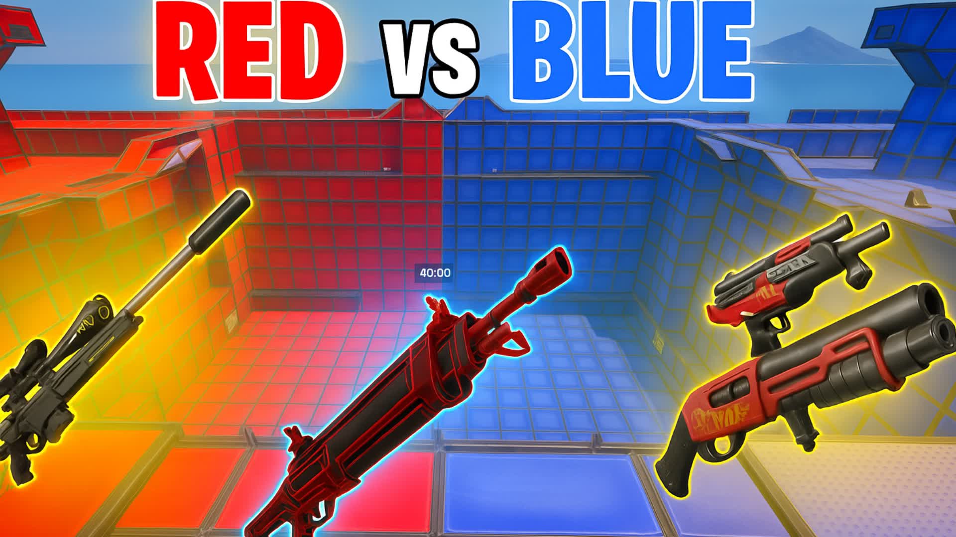 Super Red vs Blue AGR 6177-4791-9698 by slayeragr - Fortnite Creative ...