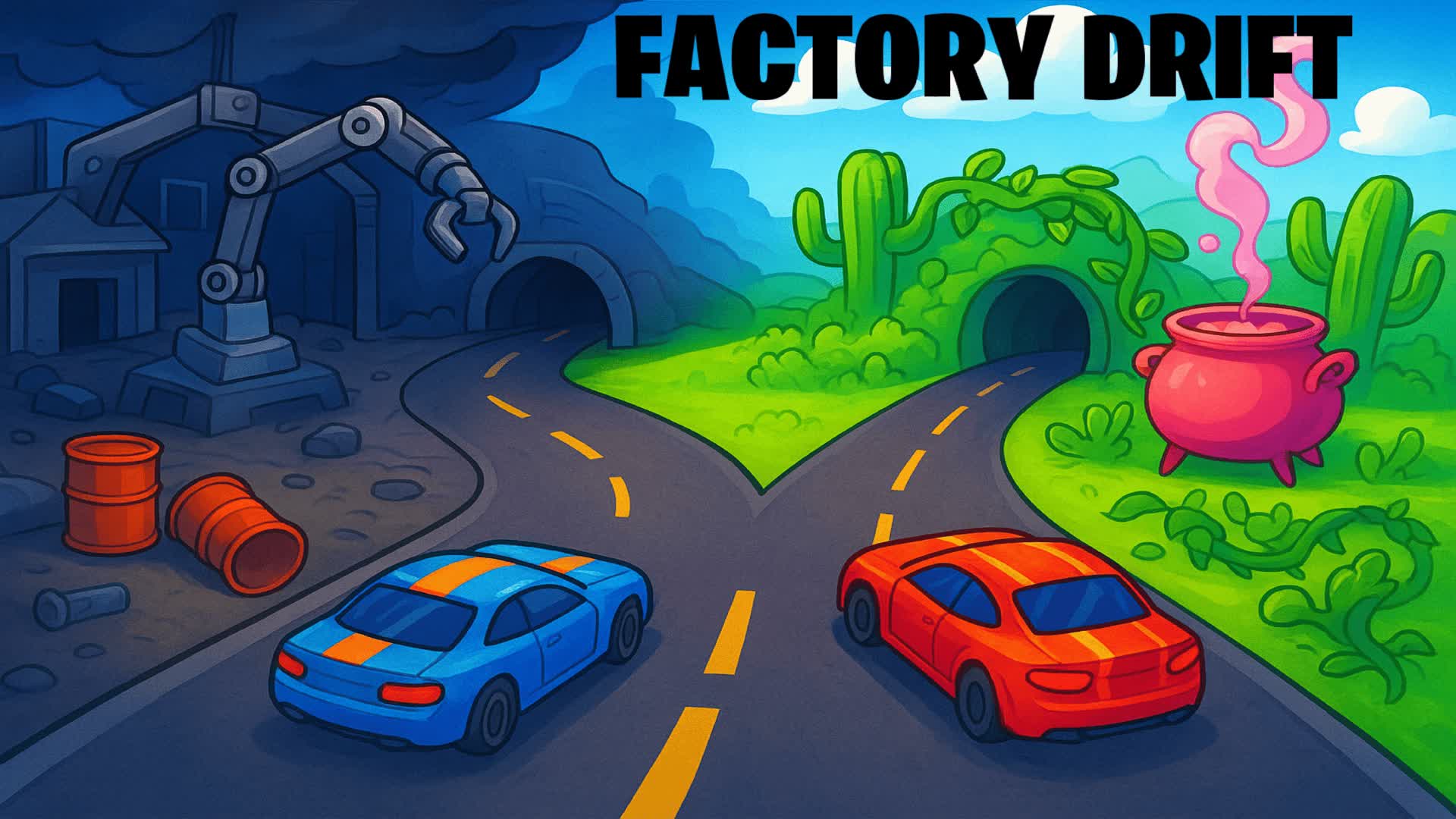 FACTORY DRIFT 4232-4501-8338 by radastojanovic - Fortnite Creative Map ...