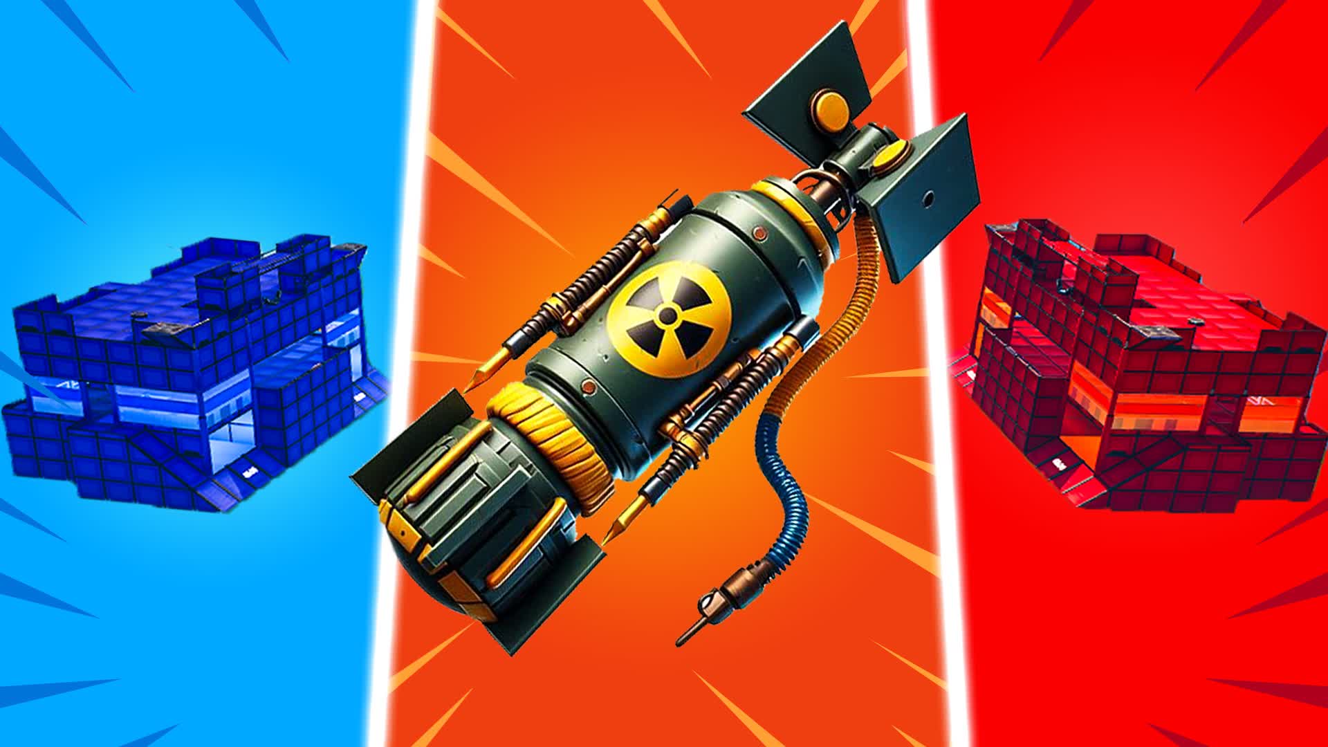 ☢️ NUCLEAR BUNKER RED VS BLUE 0279-4032-4576 by simteix - Fortnite
