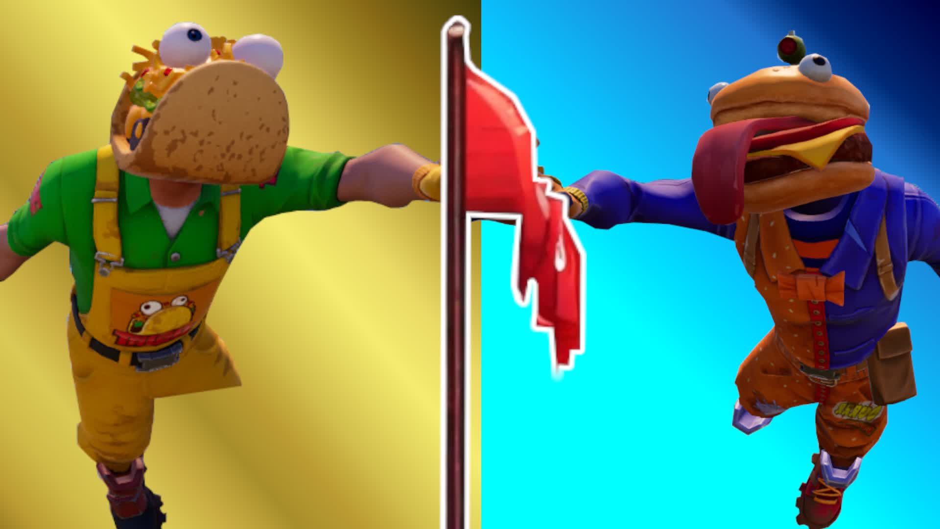 🌮TACO VS BURGER🍔 CAPTURE THE FLAG! 5233-3860-3287 من ابتكار axvezer ...