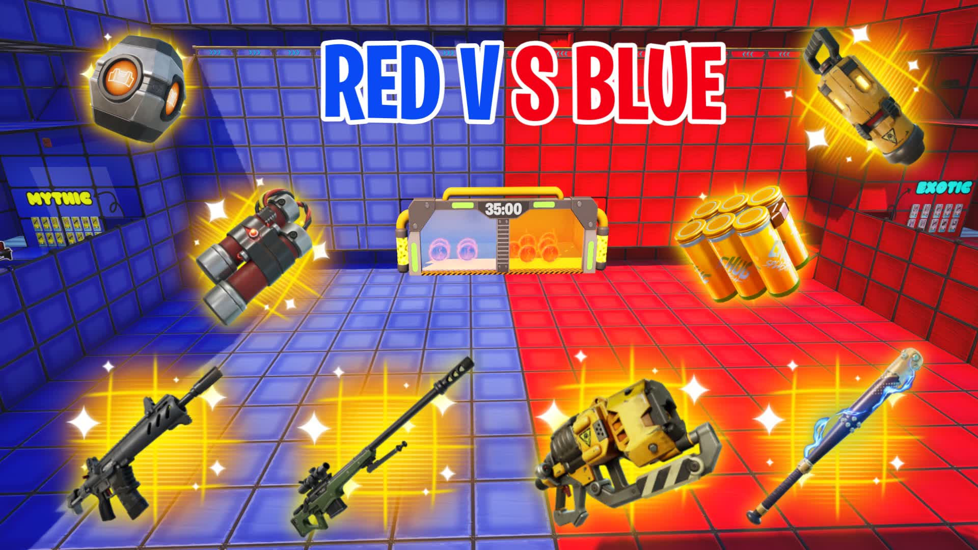 ULTIMATE RED VS BLUE 🔴🔵 7157-5510-6237 by 1v1-crazy-pit - Fortnite Creative Map Code - Fortnite.GG