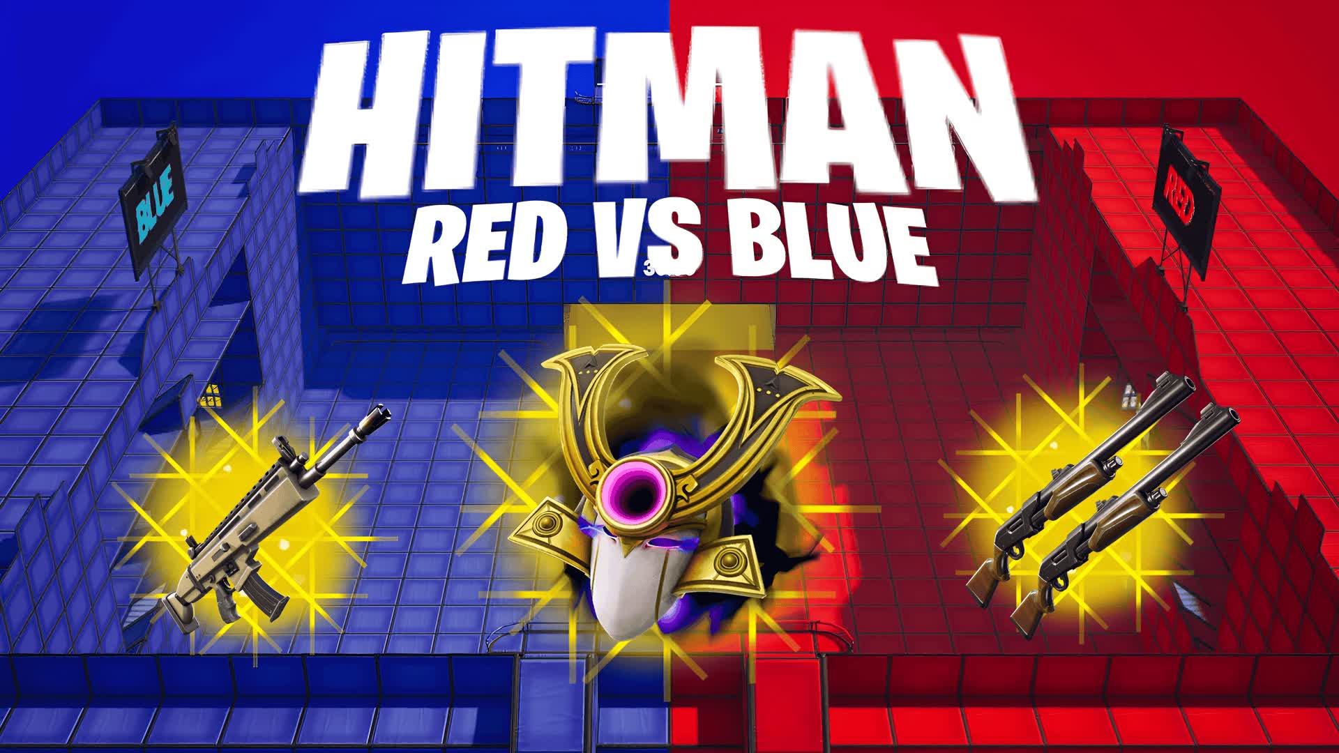 HITMAN 🎯 RED VS BLUE🔴🔵 7154-6053-8747 by teca - Fortnite Creative Map ...