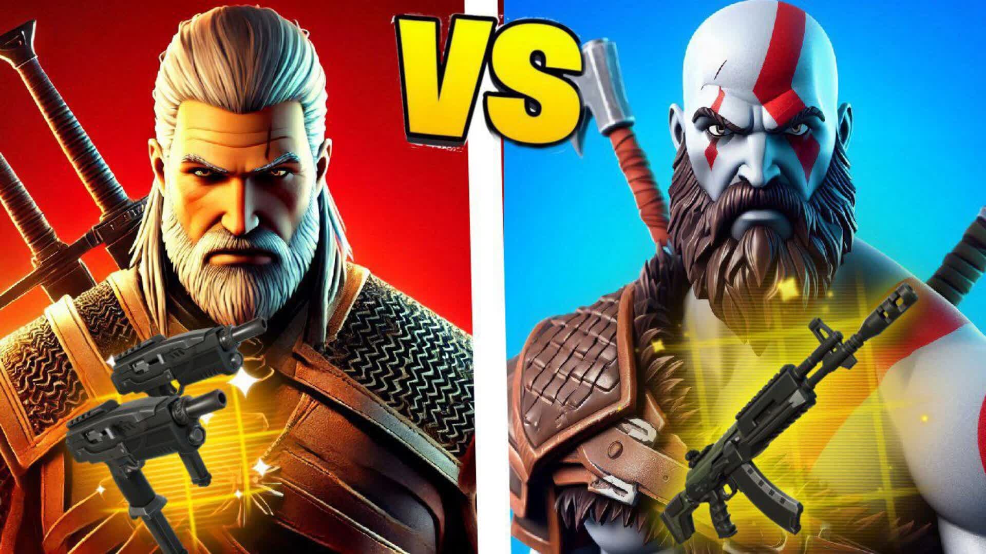 💚GERALT VS KRATOS🔴 7468-6820-7053 by ulkanvu - Fortnite