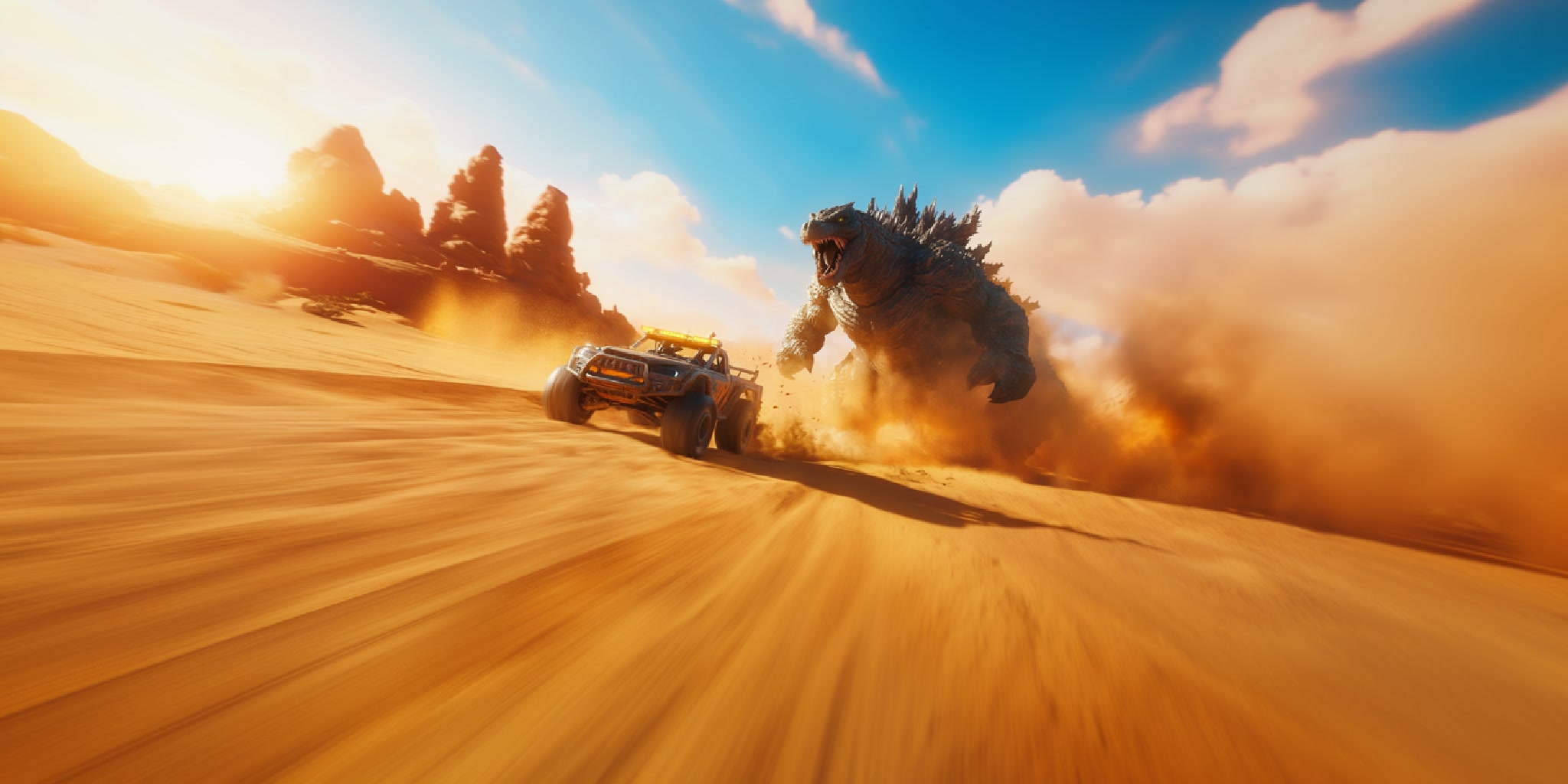 GODZILLA DESERT DRIVE 5570-5354-1603 by bennyhab - Fortnite Creative ...