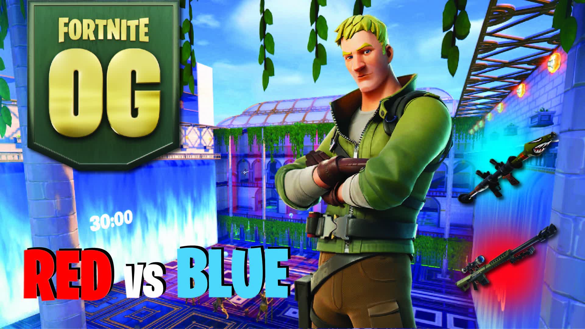 OG RED🔴VS 🔵BLUE 🔥 8495-0692-5914 by rambothegamer - Fortnite Creative ...
