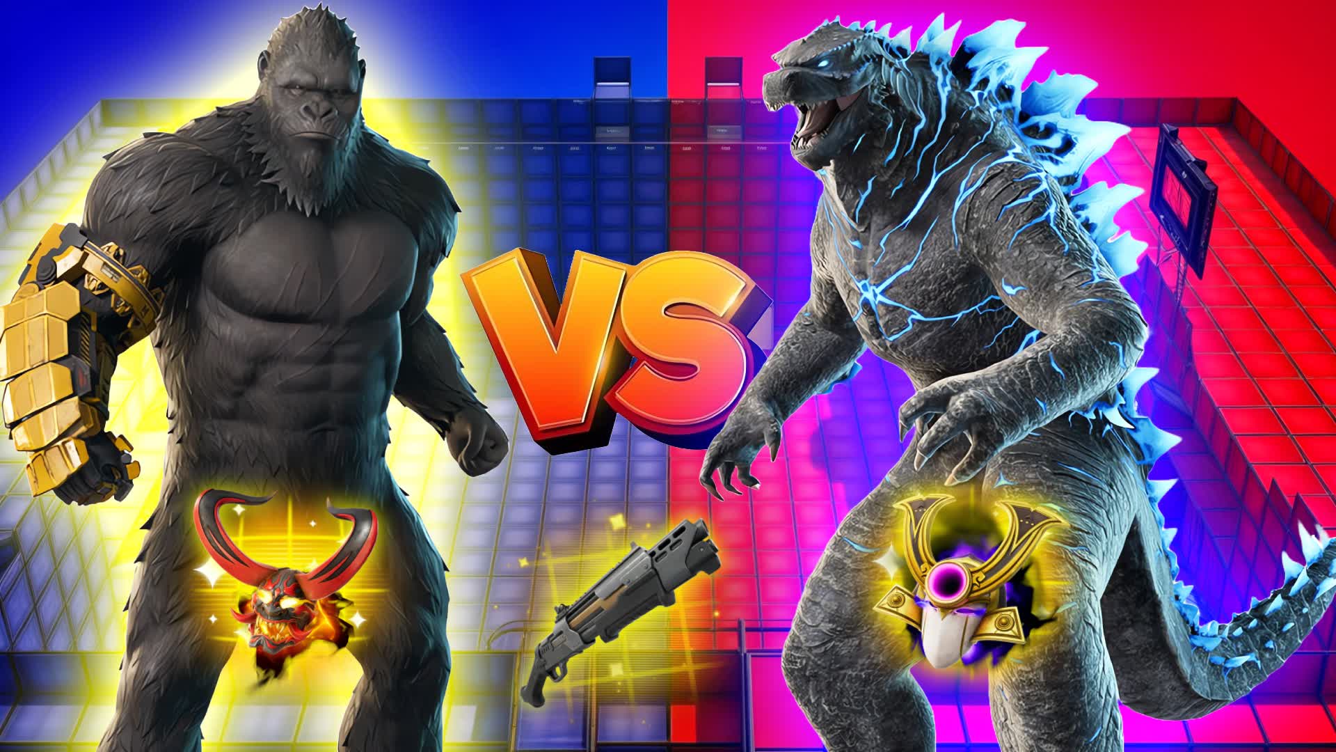GODZILLA VS KONG. 🔴🔵 5351-6011-4298 by rabie - Fortnite Creative Map ...
