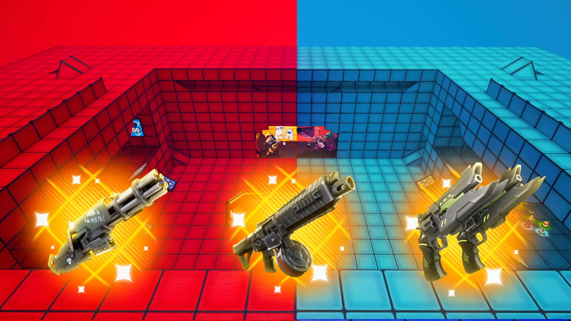 PERFECT MEME SUPER RED VS BLUE 🔴🔵 2976-8182-3930 by lukelittler - Fortnite