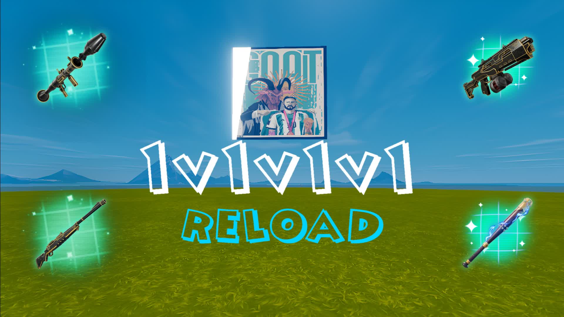 1V1V1V1 RELOAD {🐐MESSI } 4828-5444-3541 by messi19 - Fortnite Creative Map Code - Fortnite.GG