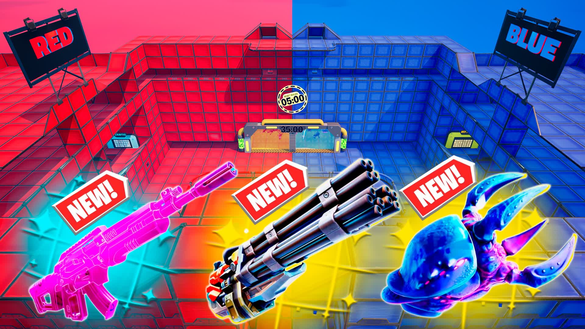 RED vs BLUE (FIGHT) 2668-8406-2570 by shuloxo - Fortnite Creative Map ...