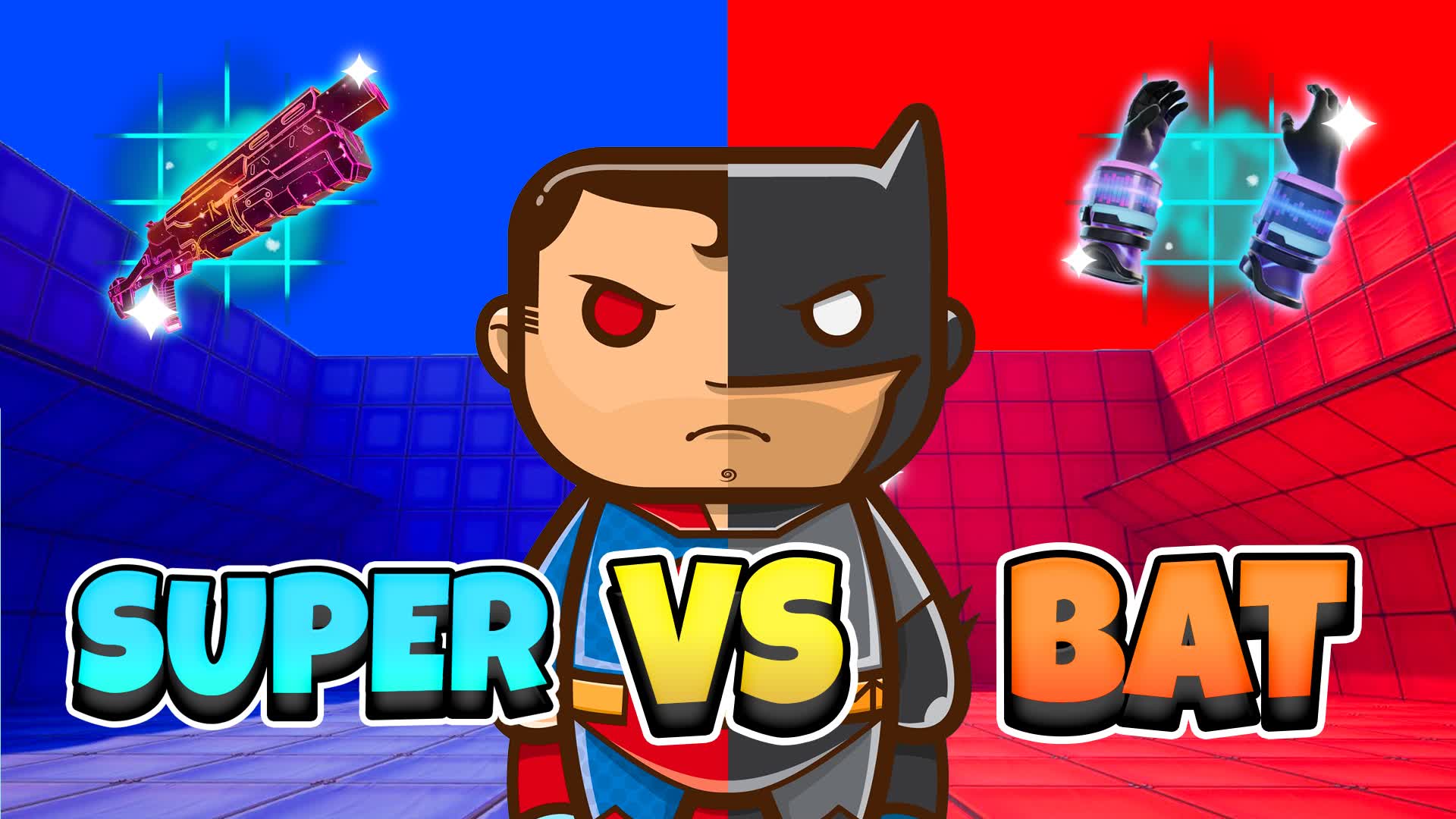 BAT VS SUPER 🔴🔵 5586-2471-2758 by chubasimon - Fortnite Creative Map ...