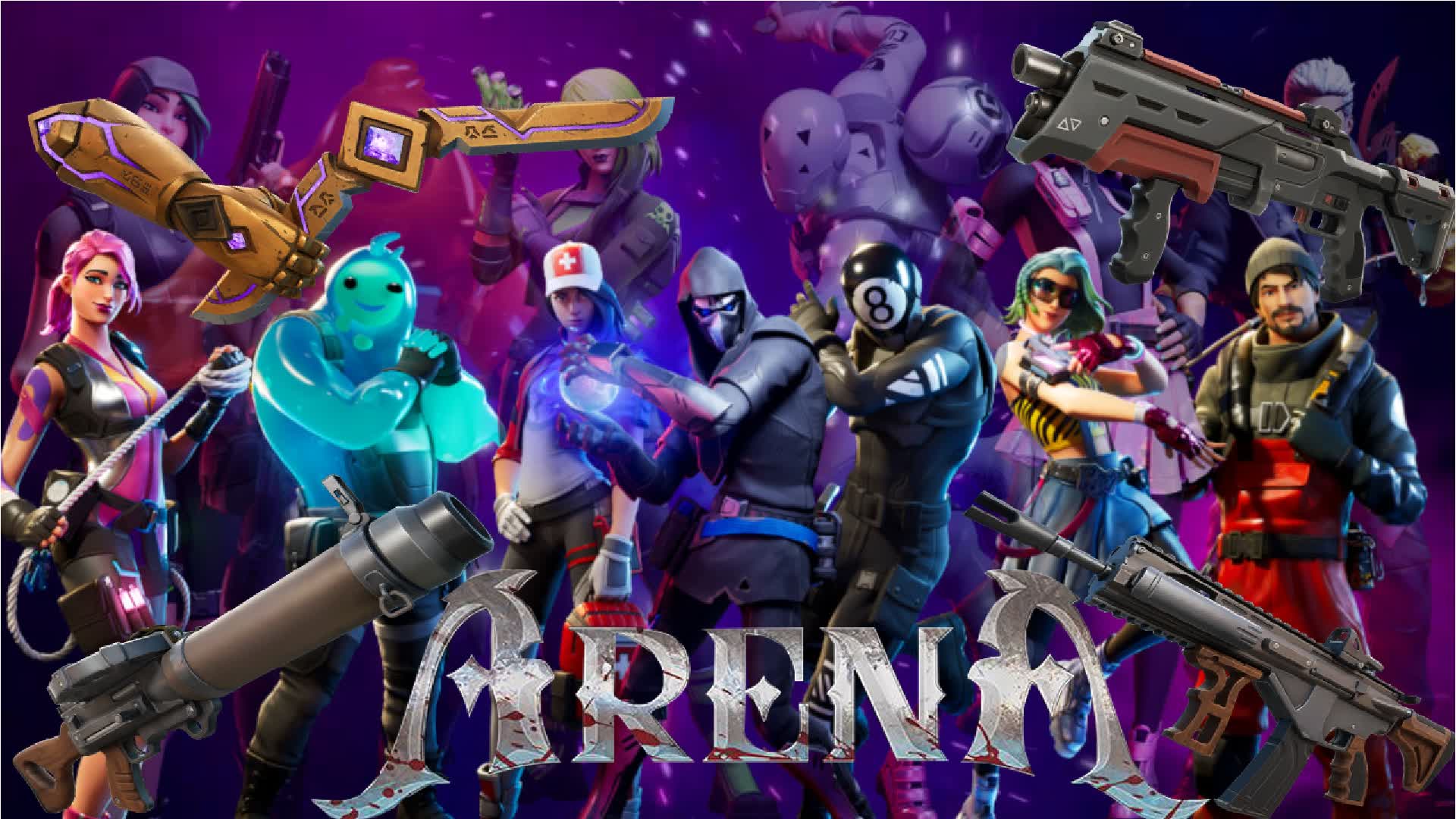 BLUE FFA | ALL WEAPONS 2475-0209-3260 by triploxxx_yt - Fortnite ...