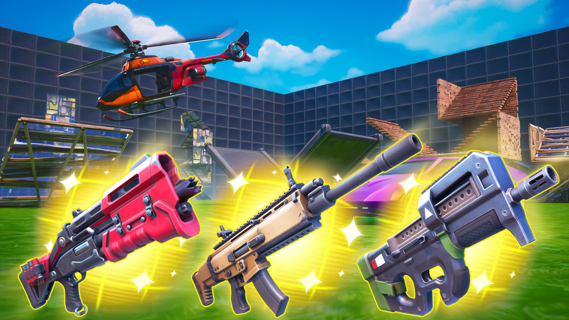 1V1 WITH EVERY GUN 6155-1398-4059 by hive - Fortnite Creative Map Code ...