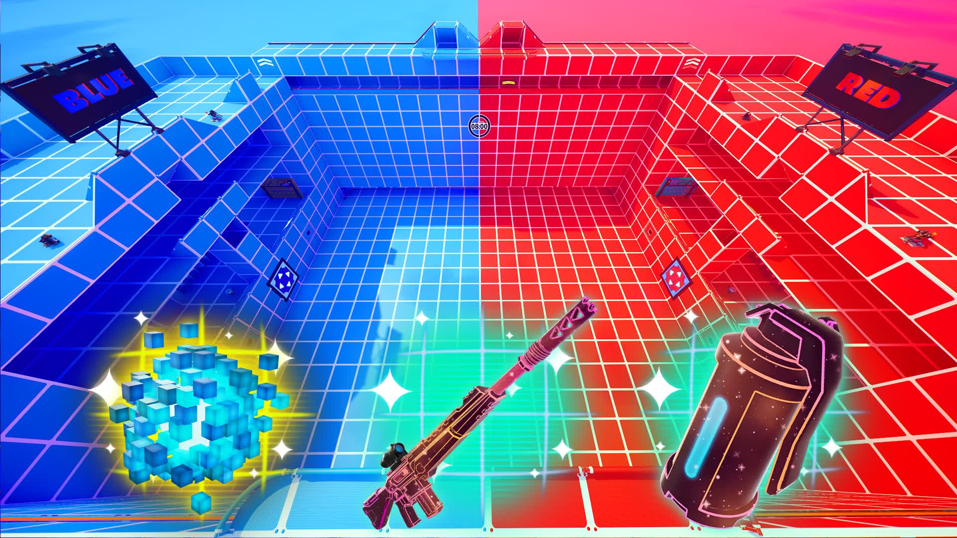 SUPER ULTRA 🔴 RED VS BLUE 🔵 9870-1644-4672 by alleliebeneddi - Fortnite ...