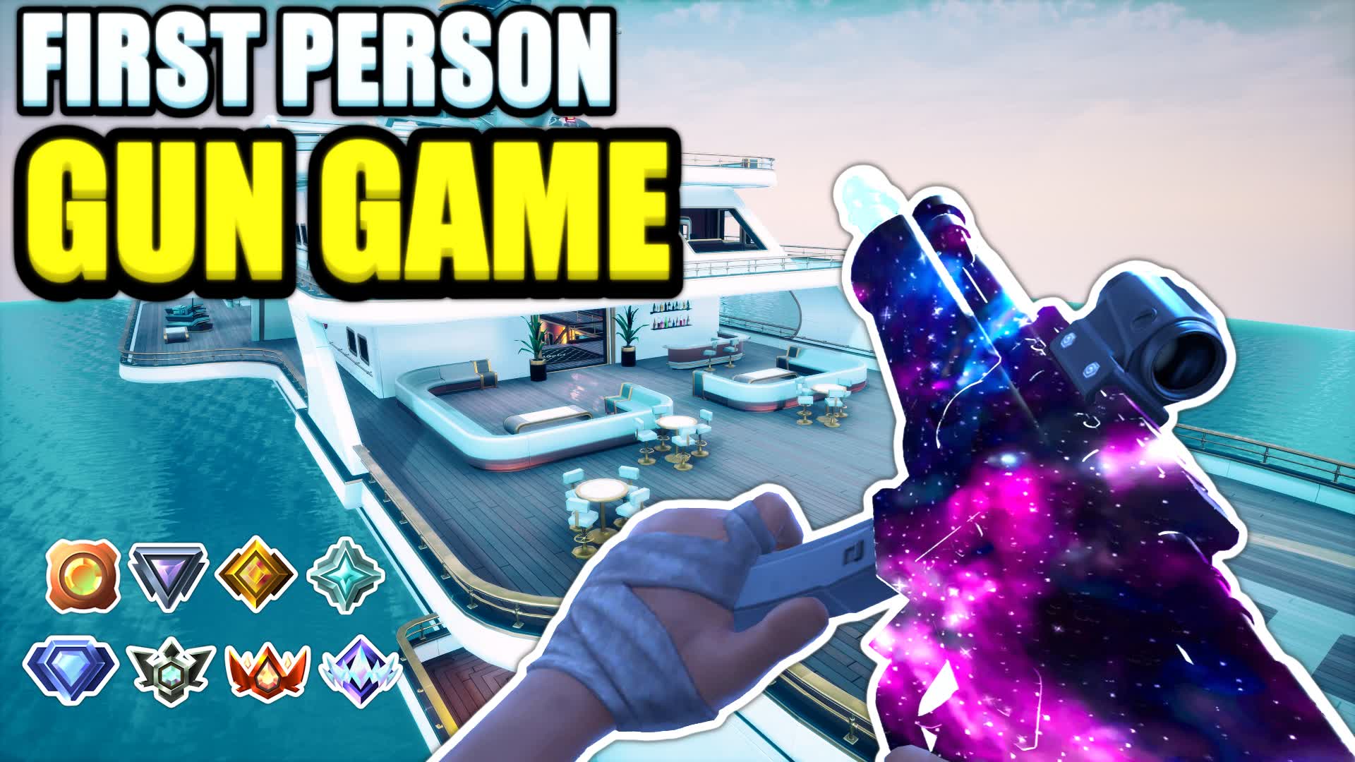 🛳️ FIRST PERSON - YACHT GUN GAME 9244-3762-5843 by pan_go - Fortnite Creative Map Code - Fortnite.GG