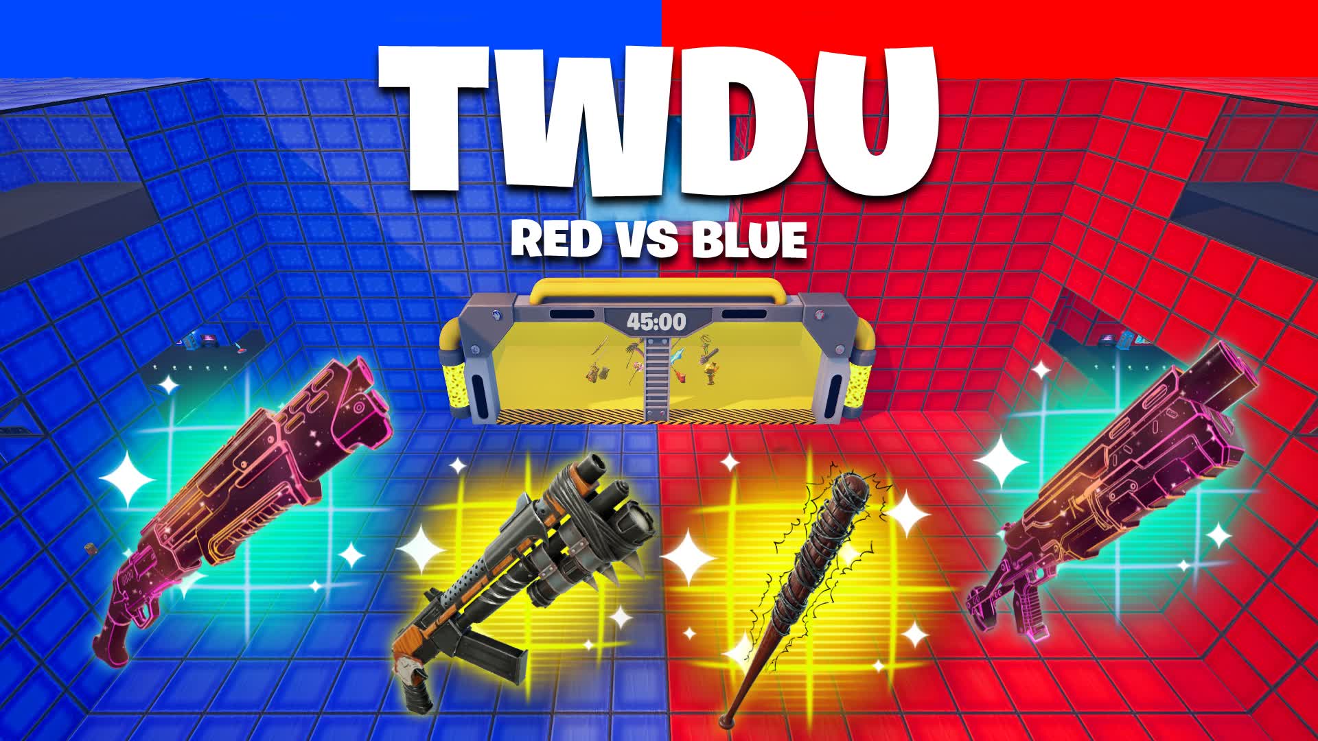 TWDU RED VS BLUE HERO 🔴🔵 1718-9120-7350 by gul - Fortnite