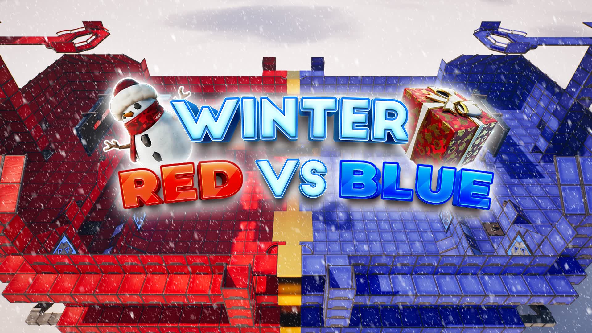 ️ WINTER Red VS Blue! 🎅🔴🔵 8773-2654-0252 by zernacreations - Fortnite ...