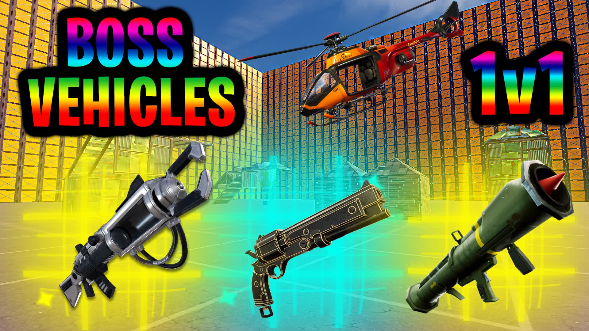 1v1 With Every Gun - Boss Vehicles! 5927-0585-5847 by joshdoes - Fortnite Creative Map Code ...