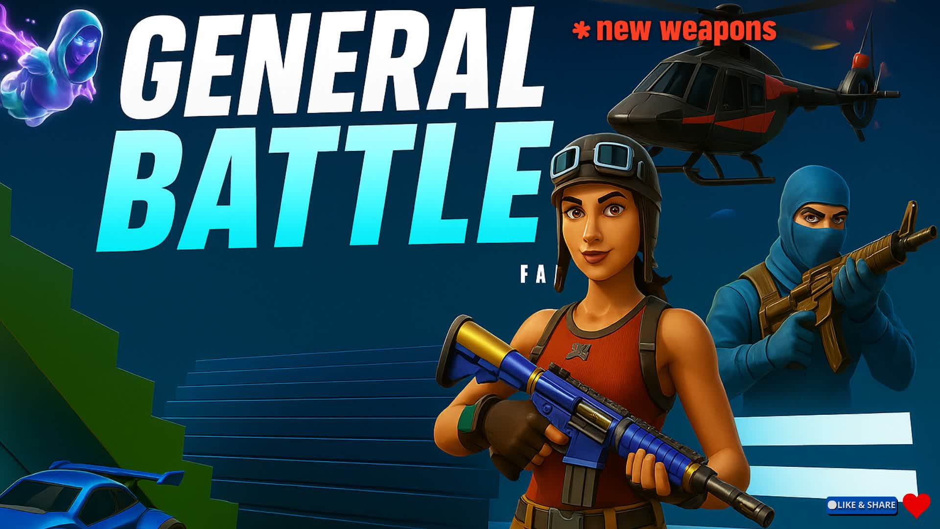 ⭐ GENERAL BATTLE ⭐ 3034-3100-6360 by bubb7 - Fortnite Creative Map Code ...