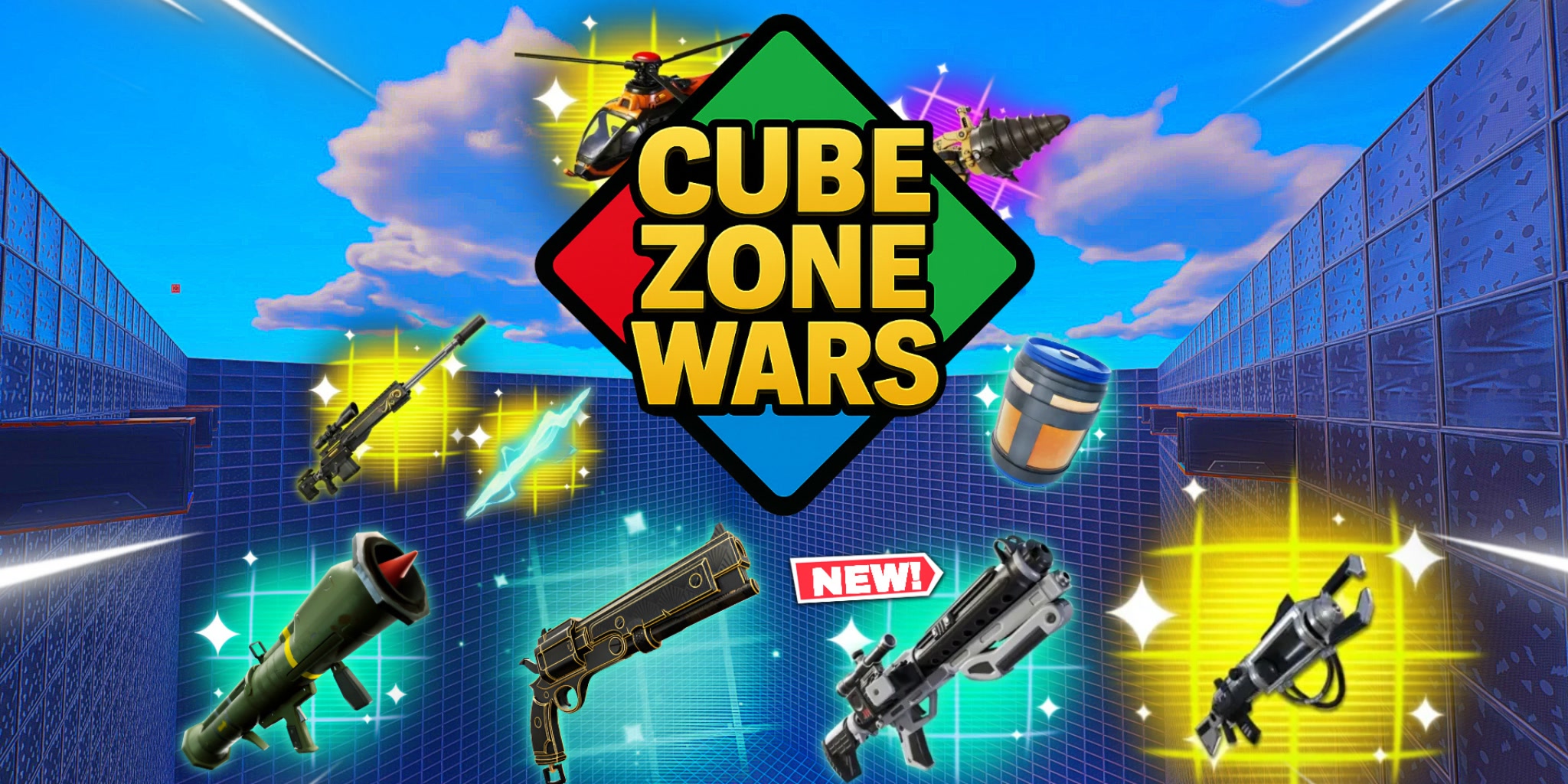 CUBE ZONE WARS (AM) 4152-4039-8987 by offwen - Fortnite Creative Map Code - Fortnite.GG