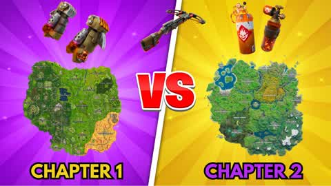 ☂️CHAPTER 1 VS CHAPTER 2🌟 3858-5661-7797 by srdinobrt - Fortnite ...