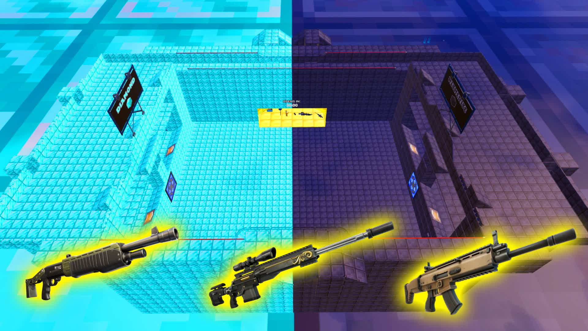 CRAZY DIAMOND VS NETHERITE🔵⚫ 2853-5308-2050 by volatery - Fortnite ...