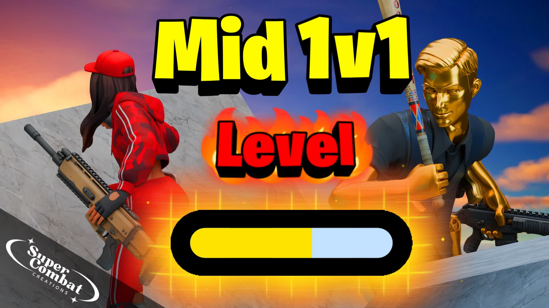 1v1 MID LEVEL 🟡 1520-0883-9270 by supercombat - Fortnite Creative Map ...