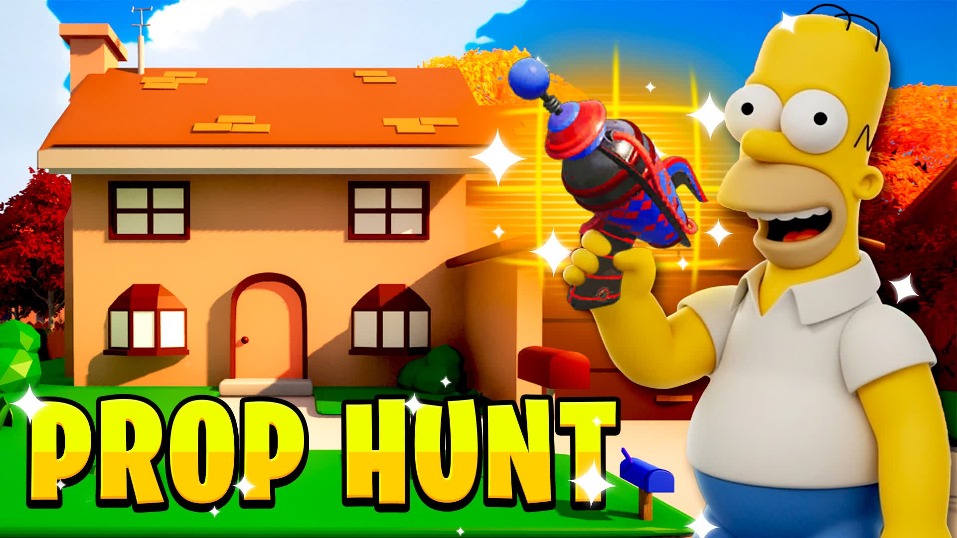 THE SIMPSONS PROP HUNT 🍩 0128-6275-0270 by rhstudios - Fortnite