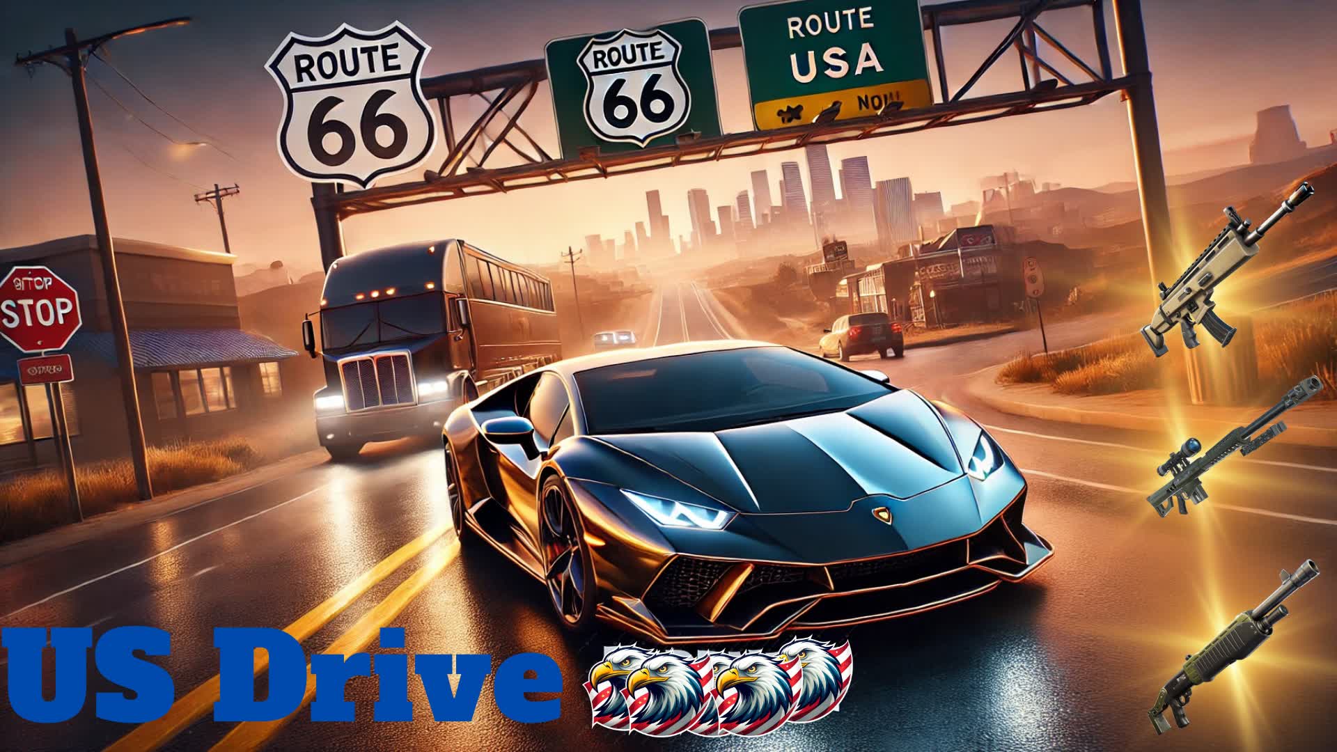 USA drive nation 6340-2567-9735 by jakreator - Fortnite Creative Map ...