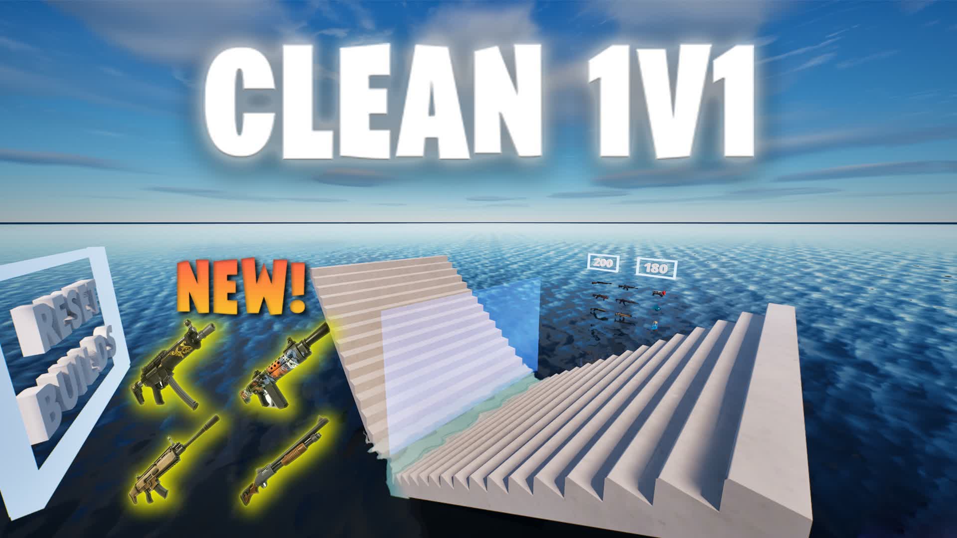 NEW WEAPONS! | CLEAN 1V1 🌙 | 0 DELAY 2358-5742-8197 by blaistift - Fortnite Creative Map Code ...
