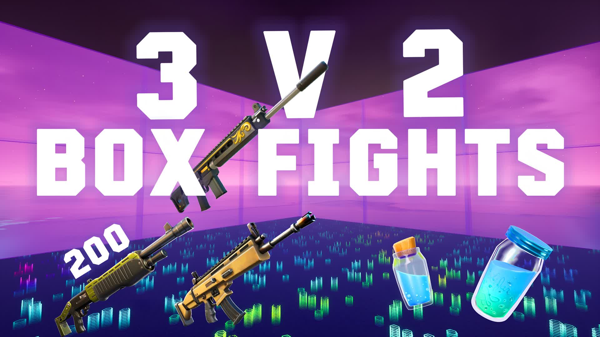 MEGA BOX FIGHT 3V2 💫 8963-4564-1988 by rf7 - Fortnite Creative Map Code ...