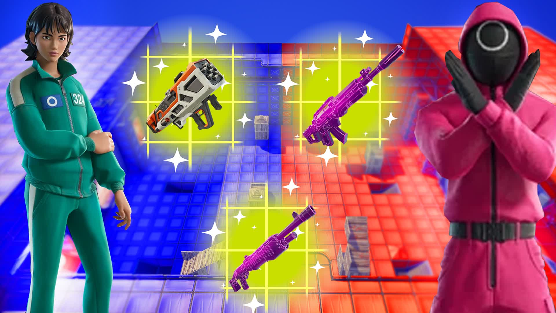 RED VS BLUE: SQUID GAME EDITION 2888-2695-1819 by vmg - Fortnite ...