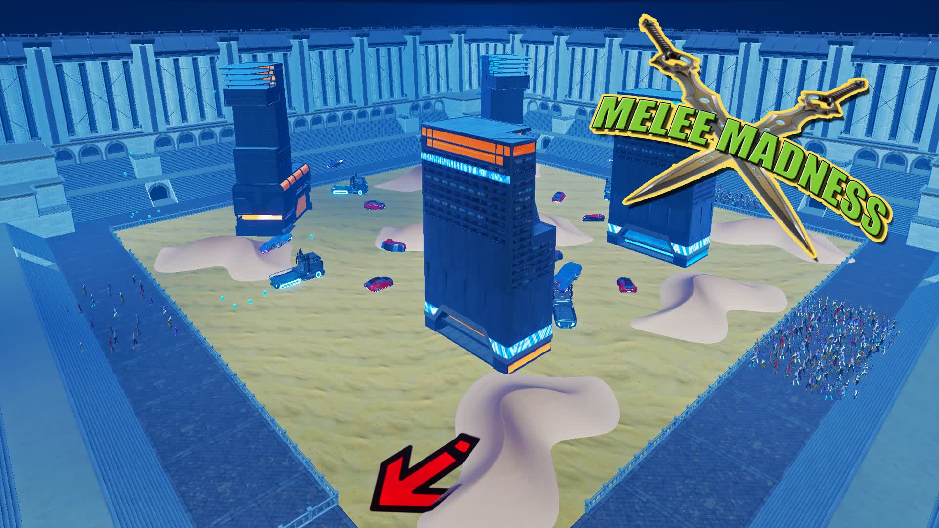 MELEE MADNESS! (Open Beta) 9821-6204-0373 by belgie - Fortnite Creative Map Code - Fortnite.GG