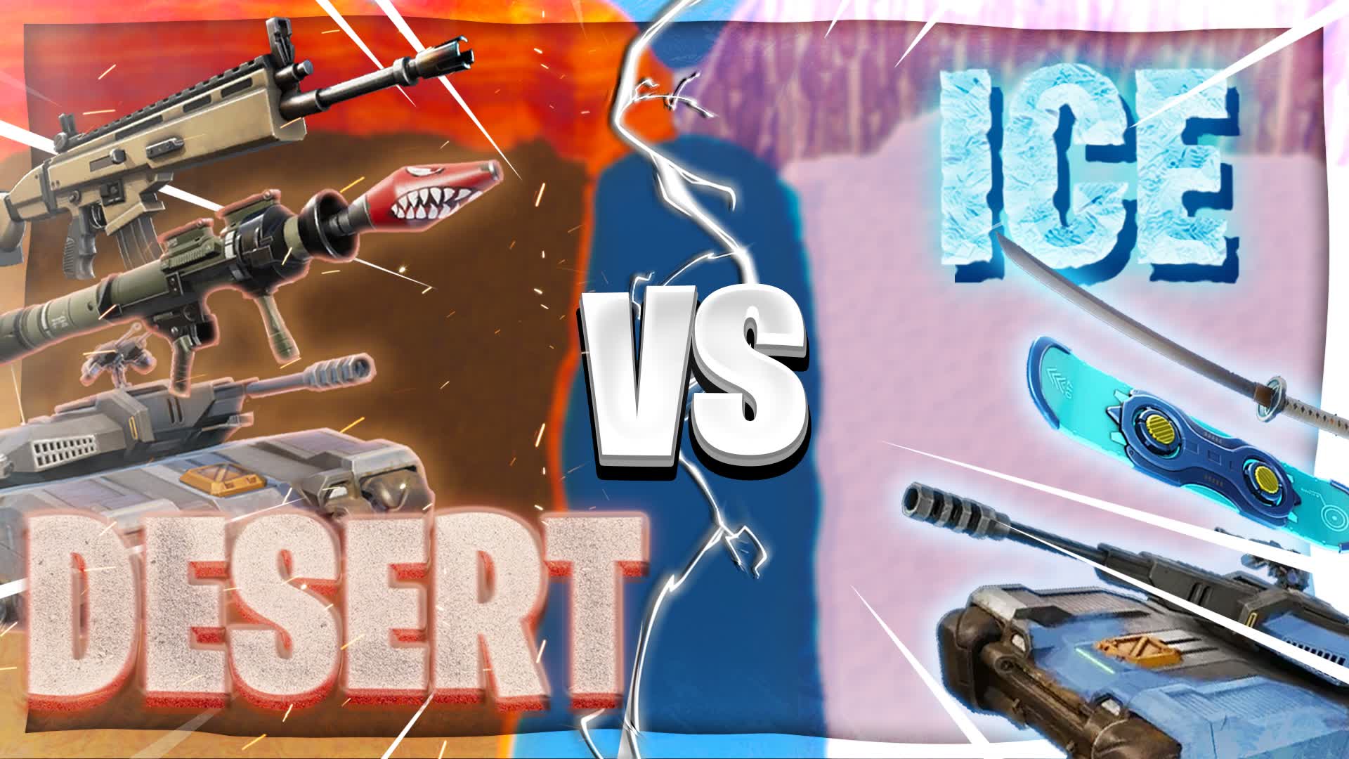 🥶 Ice VS Desert 🔥 2.0 8495-8855-5769 by Wigito - Fortnite.GG