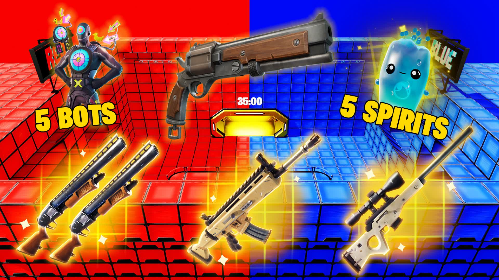 ONE1 RED VS BLUE 🔴🔵 2217-3872-6604 by onoo - Fortnite Creative Map Code ...