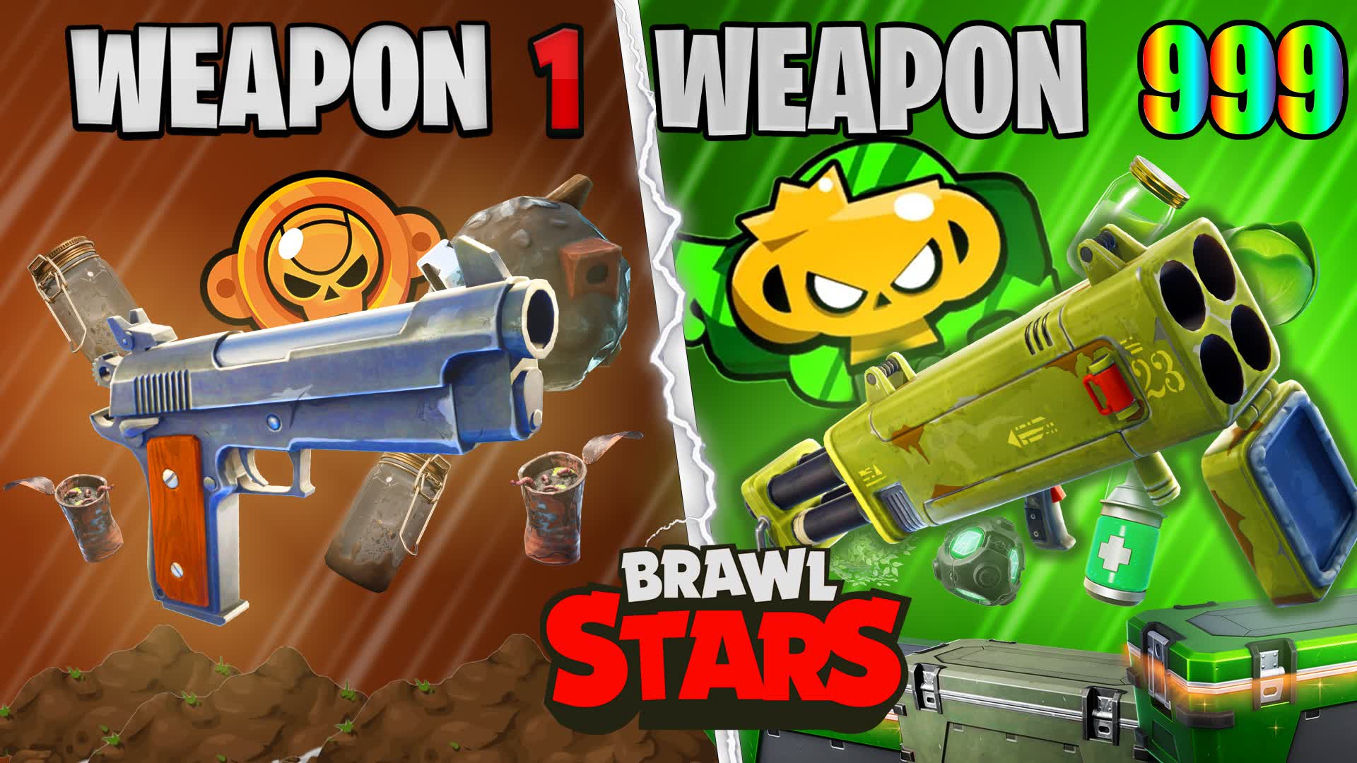 🌟 BRAWL STARS GUN GAME🔫 ONE SHOT 1210-1781-1063 by vexybuild - Fortnite