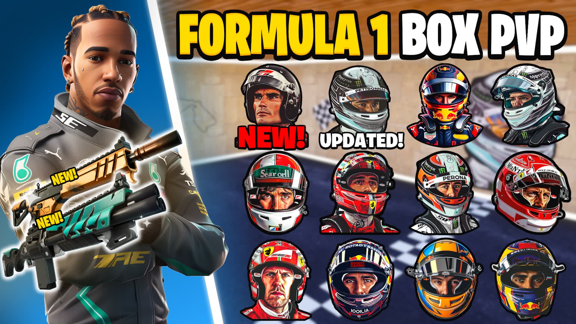 🏎️ FORMULA 1 BOX PVP 📦 8683-4701-2989 من ابتكار flowks - Fortnite