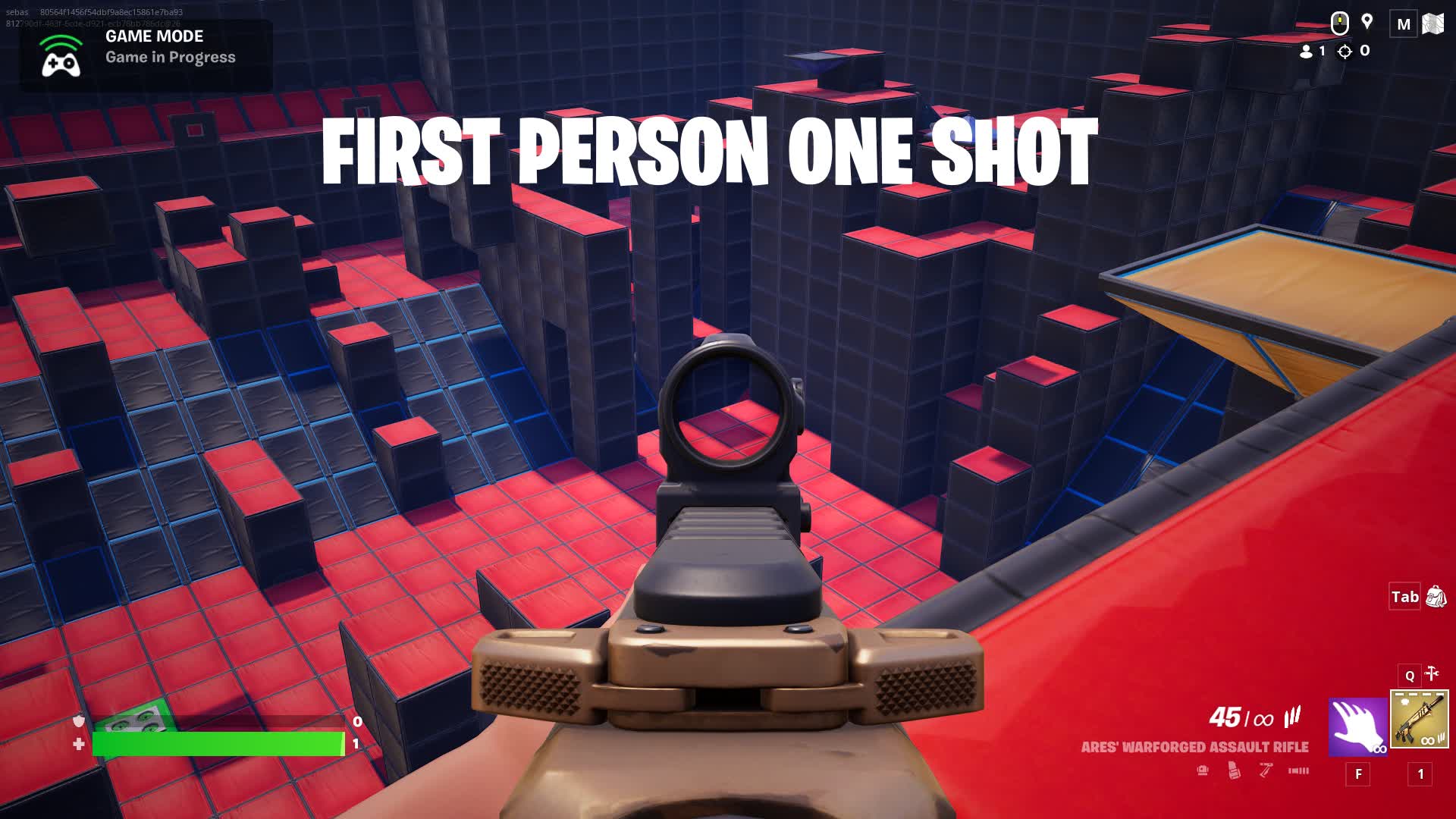 FIRST PERSON ONE SHOT 8433-4058-3376 by sebasaar - Fortnite Creative ...
