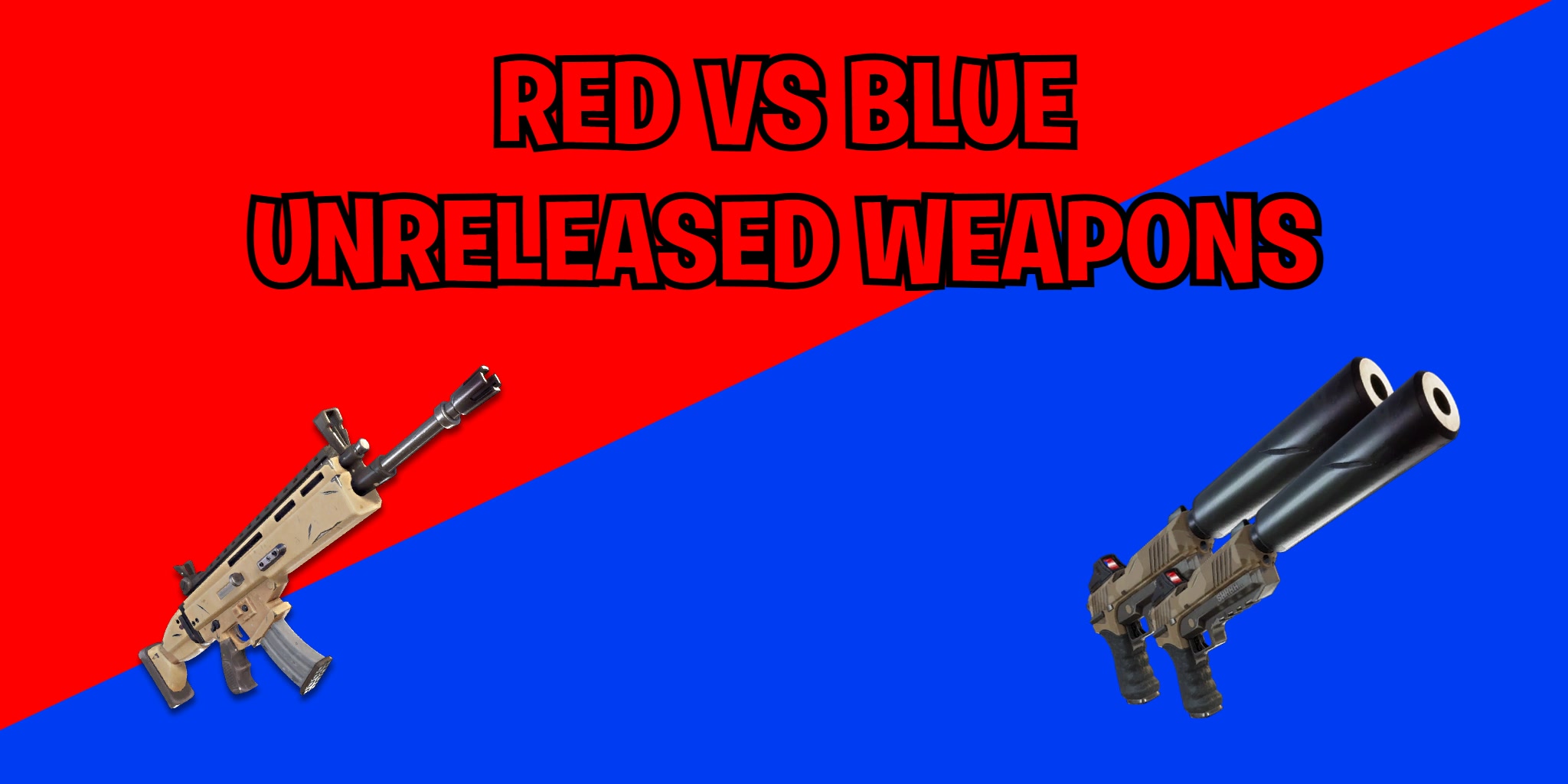 RED VS BLUE UNRELEASED WEAPONS 3070-9431-2517 by tbonex - Fortnite ...