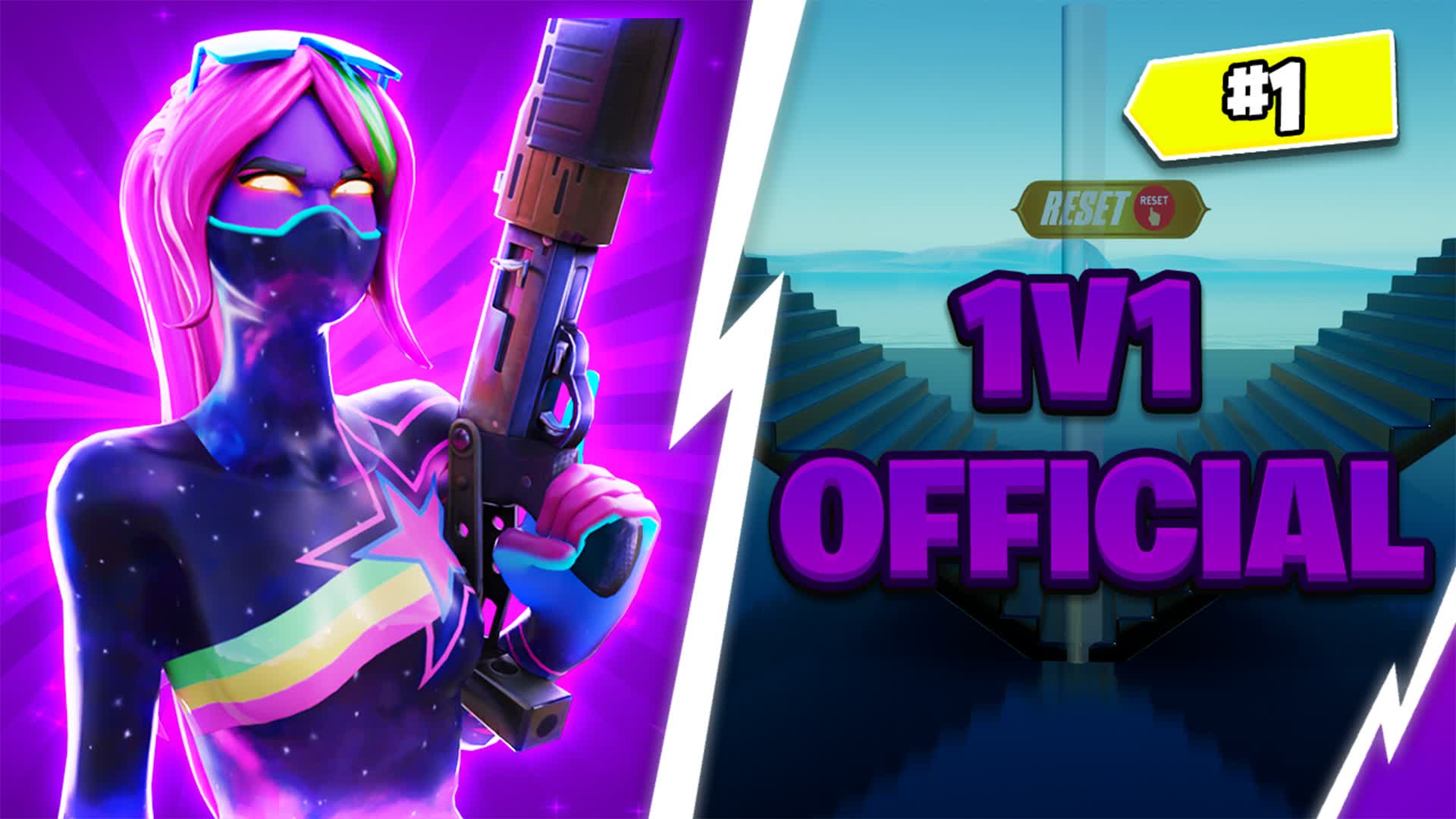 1v1 Map - Official Rules 0986-9679-1152 von bestepicmaps – Fortnite