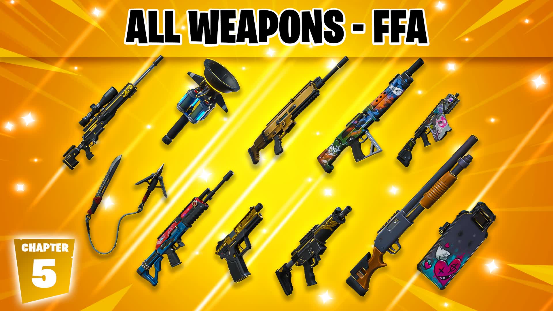 All Weapons - FFA 0379-1804-6936 من ابتكار yovico - Fortnite